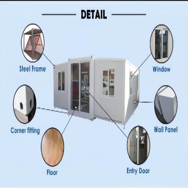 Quality 20ft or 40ft Expandable Container House with 3 or 2 Bedrooms Luxury Prefab for sale