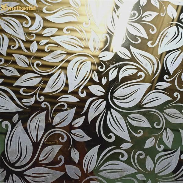 Quality Silver Super Mirror Etched Stainless Steel Sheet Metal Plate for sale