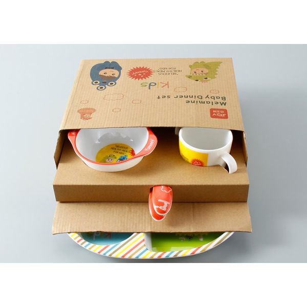 Quality Eco Friendly Little Monster Children Melamine Dinnerware Set for sale