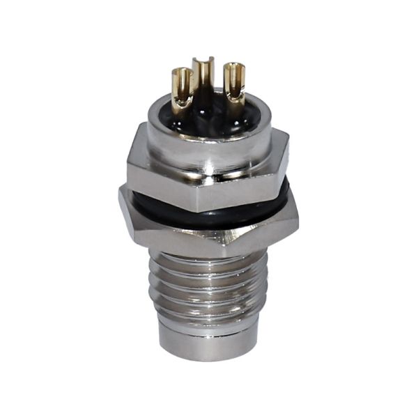 Quality 3A 60V TPU GF M8 Waterproof Connector 3 PIN Soldering PCB for sale