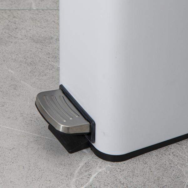 Quality Rectangular Foot Pedal 5L Stainless Steel Trash Can for Iron Material Waste for sale