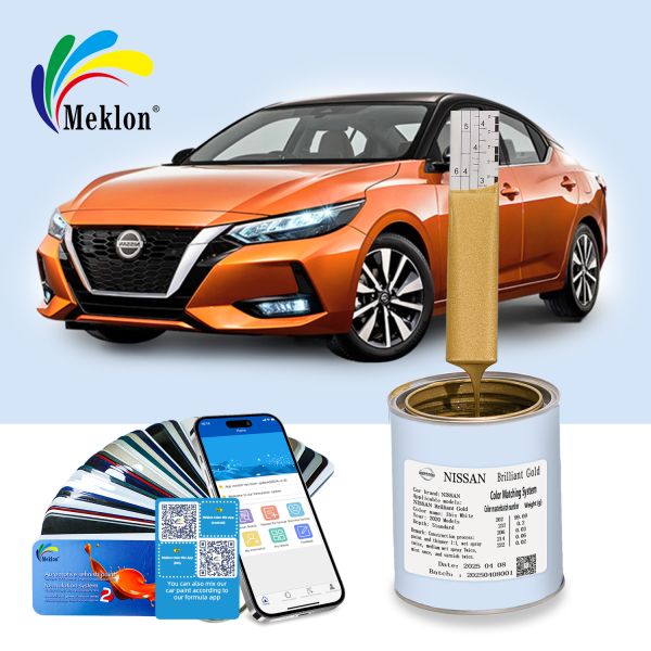 Quality Brilliant Gold Refinish Car Paint Repair UV Resistant Weatherproof for sale