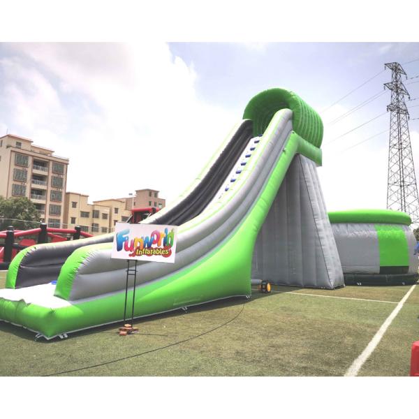 Quality Green Kids Outdoor Inflatable Stunt Airbag for sale