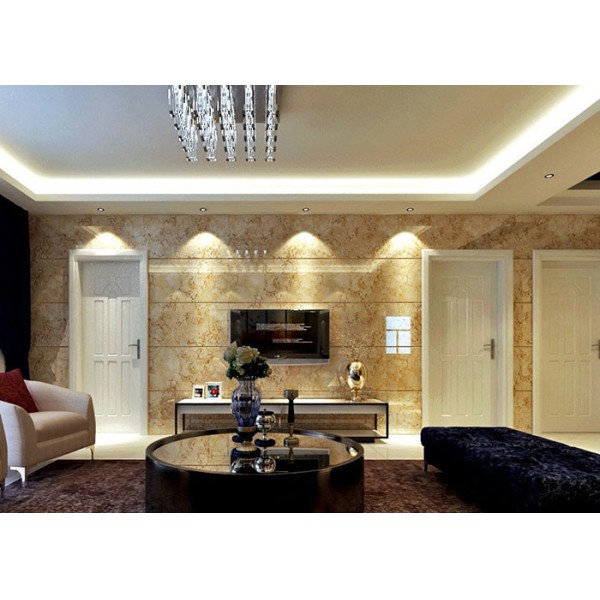 Quality 1220×2440mm Waterproof PVC Marble Sheet for Interior Wall Cladding for sale