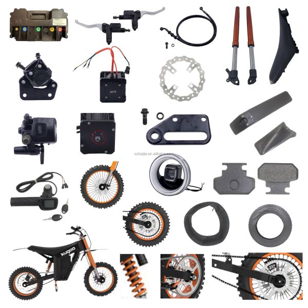 Quality Kugoo Wish 01 Original Electric Bike Parts Throttle Display Tire Fender Brake Disc Controller Handlebar Motor for sale