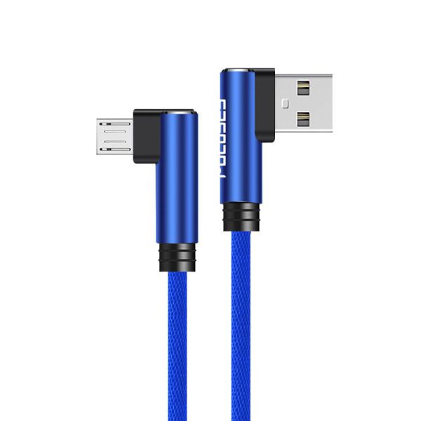 Quality Focuses 90 Degree Micro USB Data Transfer Cable For Mobile Phone for sale