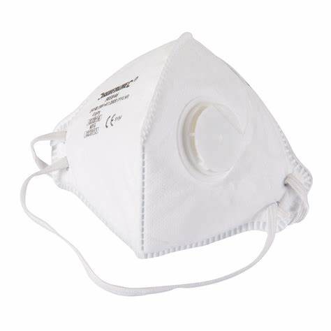 Quality Nonwoven Foldable FFP2 Mask Half Face Vertical Fold Flat With Elastic Earloop for sale