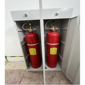 Quality Heptafluoropropane Fm200 Fire Extinguishing System 120L Red Cabinet Type for sale