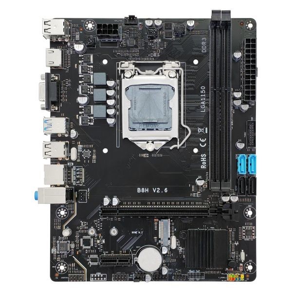 Quality wholesale gaming motherboards Matx INTEL LGA1150 PC Motherboard Support 4th GEN INTEL Processor H81 B8H-V2.6-H for sale