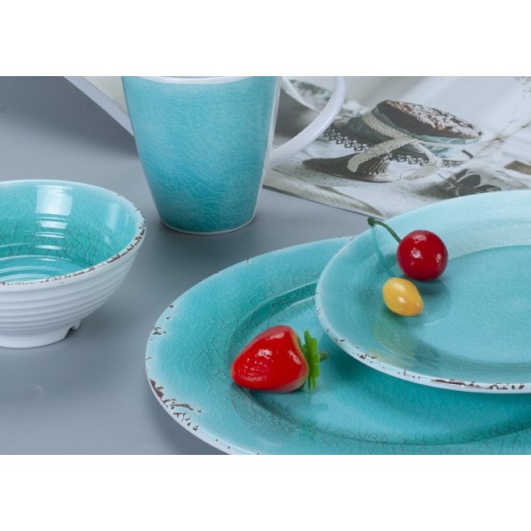 Quality Lightweight Melamine 12pc Dinner Set For Camping for sale