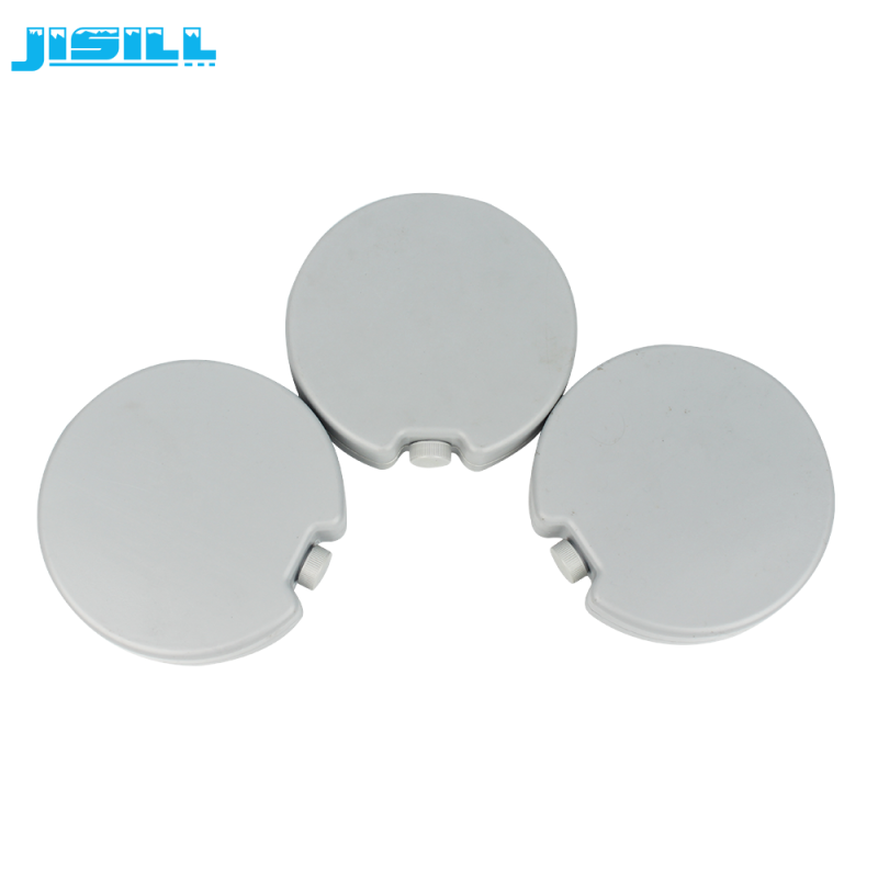 Factory price round shape food grade HDPE plastic ice pack flask for drinks