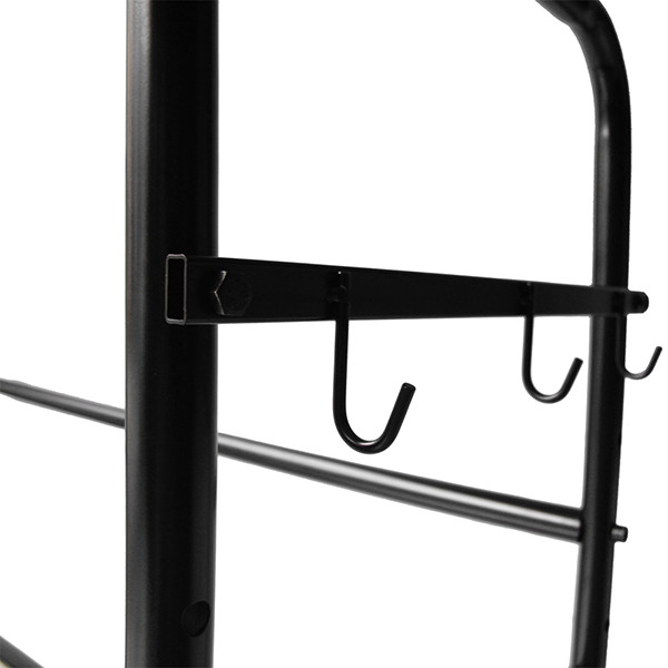 Quality Height 1250mm Length 1180mm Tire Storage Rack With Hooks for sale