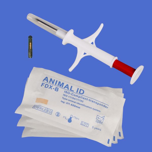Quality ICAR-Certified 1.4×8mm FDX-B Animal Microchip - ISO 11784/11785 Compliant Pet Implant for sale