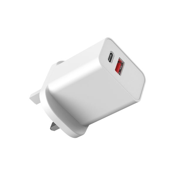 Quality 30W Dual Port PD Fast Charger Type C Wall Plug Adapter for Samsung Galaxy for sale