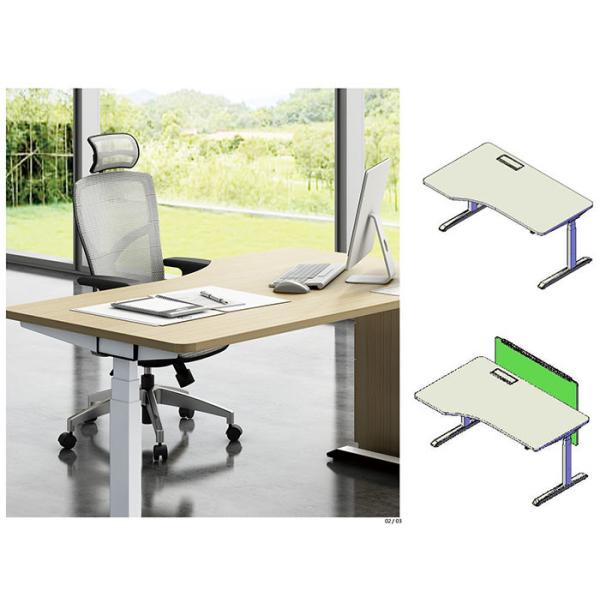 Quality Aluminium Adjustable Office Table Electrical Motorized Computer Desk for sale