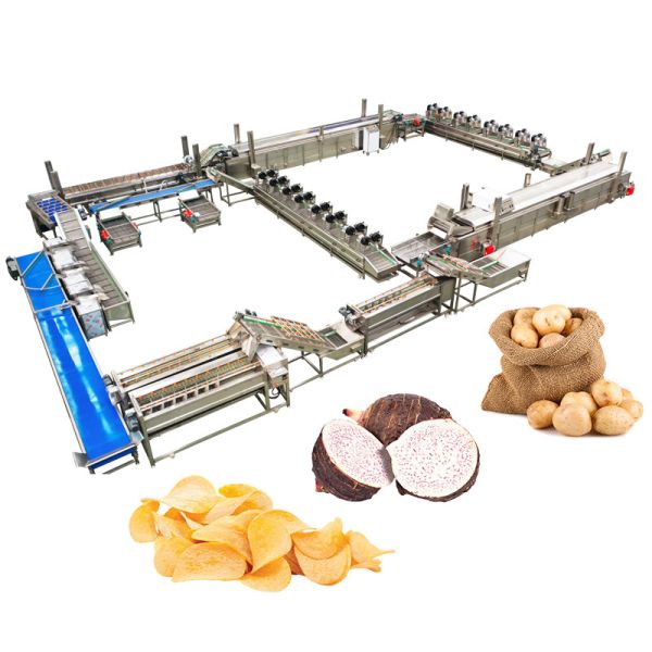Quality Automatic Industrial Potato Chips Production Line for Fruit Processing Plant for sale