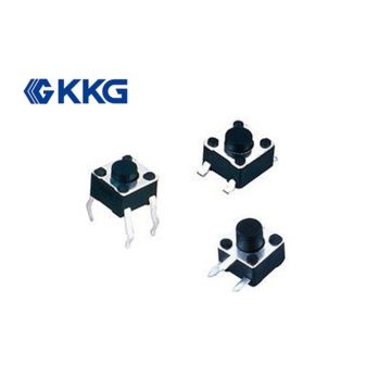 Quality 4.5*4.5mm Subminiature PCB Insert Hole Terminals Tact Switch Silver Plated for sale