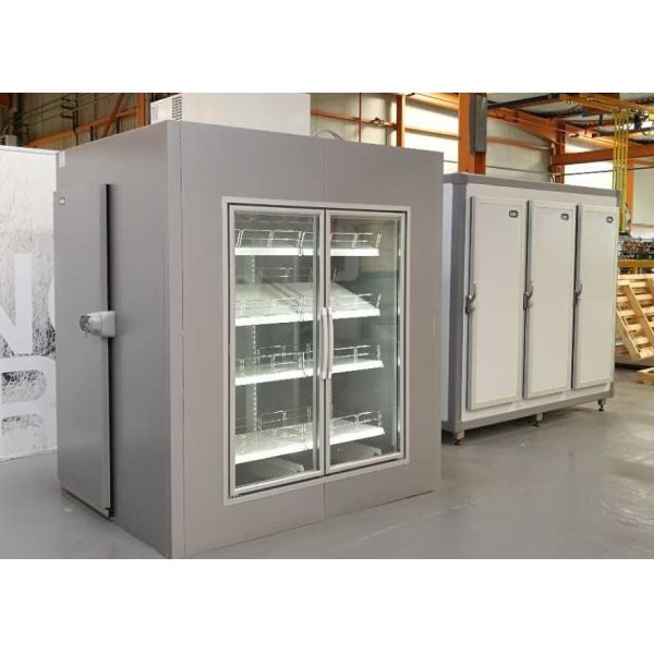 Quality Customized Polyurethane Foam Cold Storage Warehouse 42KG/M3 Density Cold Room for sale