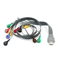 Quality Biocare Snap End TPU 10 Leads IH-12 HDMI 19 Pin ECG Patient Cable for sale