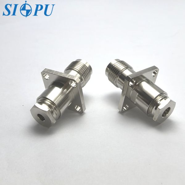 Quality TNC Female RF Coaxial Connector – Flange Mount, Compatible with RG142/U Cable for sale