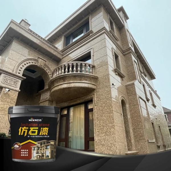 Quality Granite Look Water Based Exterior Sand Paint 20KG/BUCKET Volume Base on Color Chart for sale