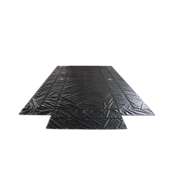 Quality Blue Steel Tarps With PVC Coated Fabric For Custom Flatbed for sale