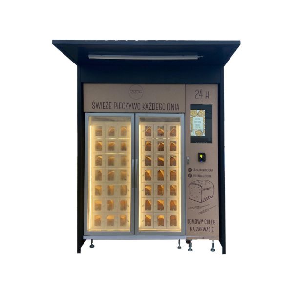 Quality Custom Cooling Locker 24H Outdoor Bread Vending Machine with Card Reader Payment for sale