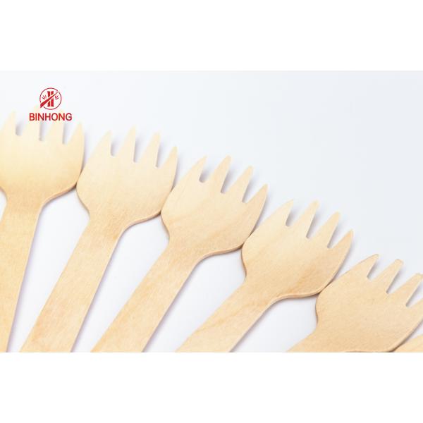 Quality 100% Birch Wooden Disposable Biodegradable Cutlery Sets Durable Compostable for sale