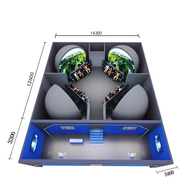 Quality Customized Immersive 360 Degree Cinema Dome Theatre Equipment for sale