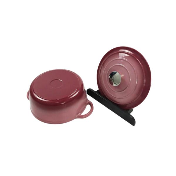 Quality Purple Enamel Coated Cast Iron Casserole With Lid No seasoning for sale