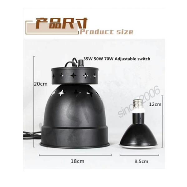 Quality 35W Full Spectrum UVB Reptile HID Lamp E27 Base Type PAR Shape Aluminum Cup for sale