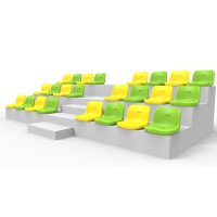 Quality Plastic Football Fixed Stadium Seating Double Wall Backrest With Optional Color for sale