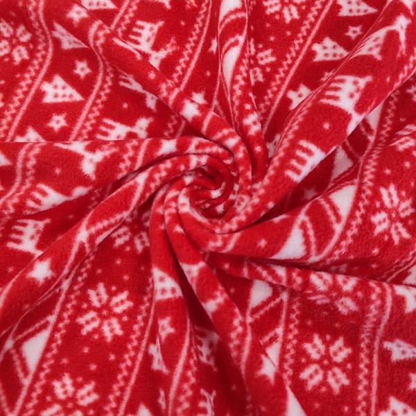 Quality Custom Jacket Polar Fleece Fabric 100D Pattern Printed for sale
