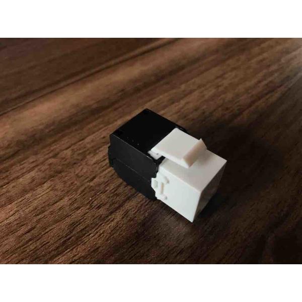 Quality Gold Plating RJ45 Keystone Jack Cat6A UTP 180 Degree Tool Free Outlet for sale