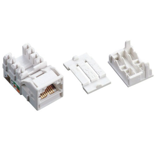 Quality Unshielded 90 Degree Rj45 Keystone Jack CAT5E UTP Jack Outlet 8P8C Commscope Standard for sale