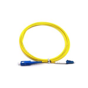 Quality LC UPC To SC UPC SM SX Fiber Patch Cable 2.0mm LSZH Optical Fibre Patch Cord for sale