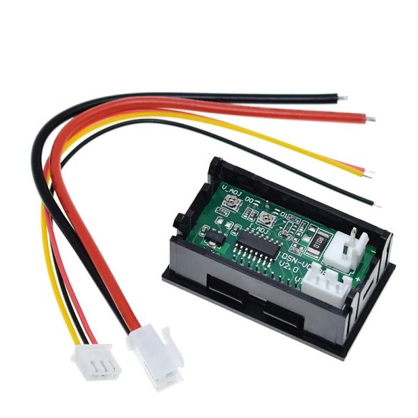 Quality DC 0-100V 10A Digital Volt Amp Meter Ac 0.28" Red Blue Drive IC for sale