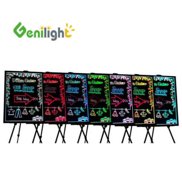 Quality Acrylic Rectangle Neon Writing Board LED Display for Business for sale