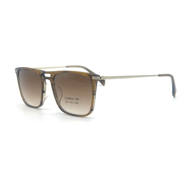 Quality SUN002 Acetate Frame Sunglasses with high elasticity stainless steel temples for sale
