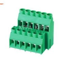 Quality pcb terminal block 6.35mm 2 rows  RD635B plug and socket terminal block for sale