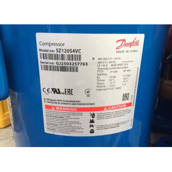 Quality Performer Refrigeration Scroll Compressor SZ120S4VC SZ120-4VM R407 10HP for sale
