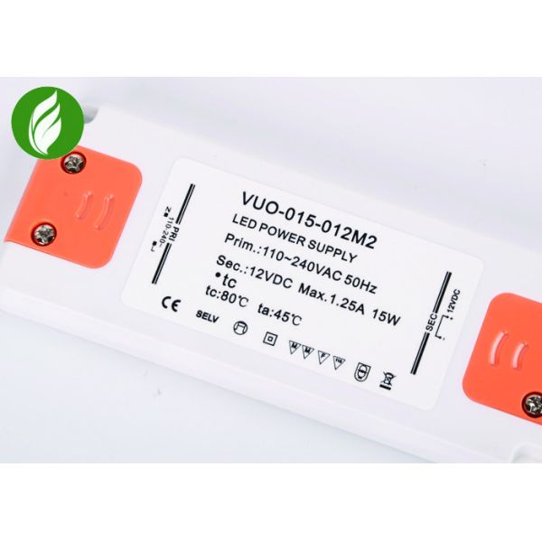 Quality Strip Light 15W Ultra Thin LED Driver Thickness 12mm Heatproof for sale