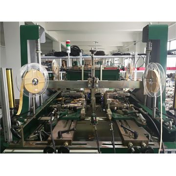 Quality Friendly HMI Four Corner Pasting Machine On Line Feeding Cardboard Table for sale