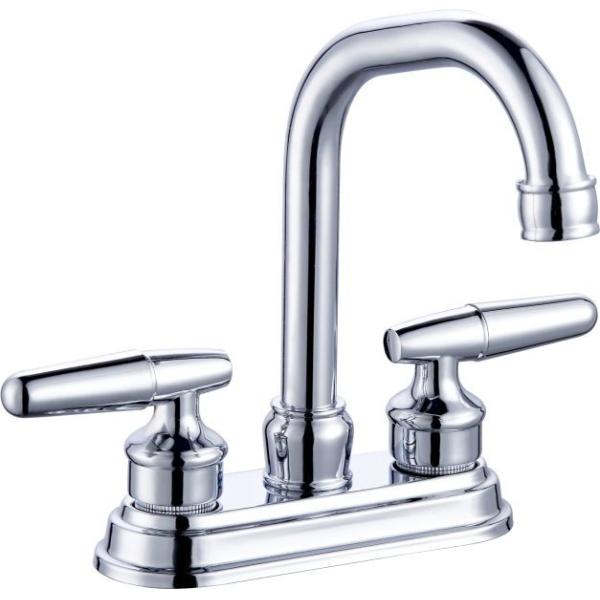 Quality Brass Centerset High Arc Widespread Bathroom Faucet 2 Handle Chrome for sale