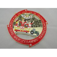 Quality Custom Fiere Die Cast, Die Struck, Stamped Mer Zesamme Karneval medal by Two for sale