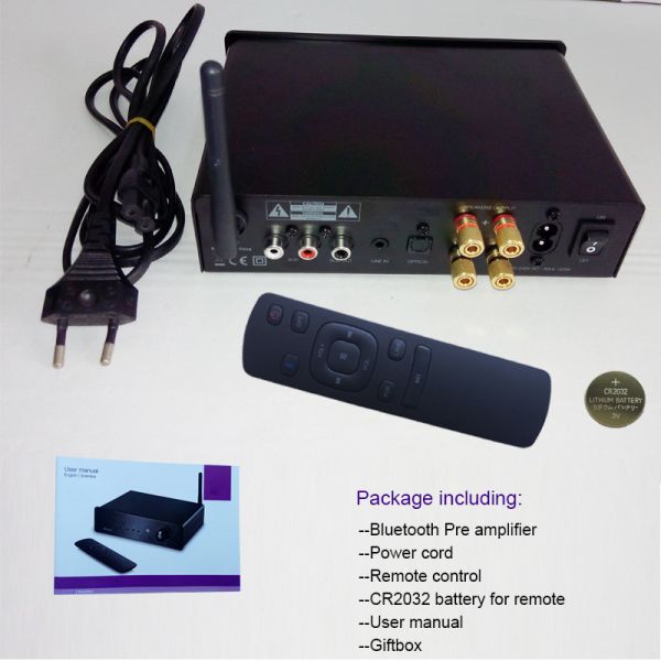 Quality 2 Channel Pre Amp Receiver Amplifier Bluetooth AptX For HiFi Stereo Active for sale