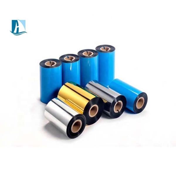 Quality Custom 33mm -110mm Wax Resin Ribbon for Zerba Label Sticker Printer Card Slot for sale
