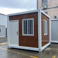 Quality Easy Build Prefabricated Modular Windproof Tiny Flat Pack Container House for sale
