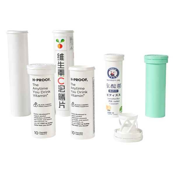 Quality Food Grade PP Customized Printing Effervescent Tablet Tube for Vitamin C for sale