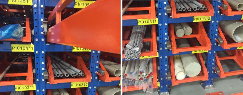 Cantilever Racking Roll Out Cassette Rack For Long Products
